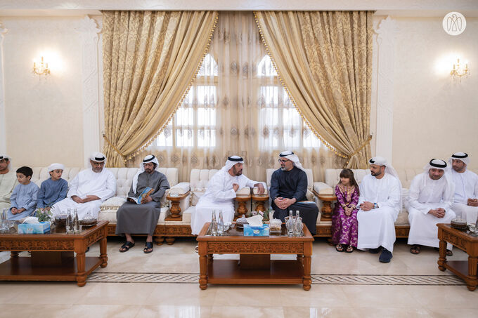 Khaled bin Mohamed bin Zayed visits Humaid Mohammed Bakheet Al Ketbi in Al Ain Region